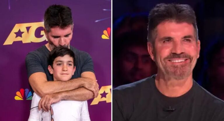 Simon Cowell gets emotional watching his son Eric and Susan Boyle sing ...
